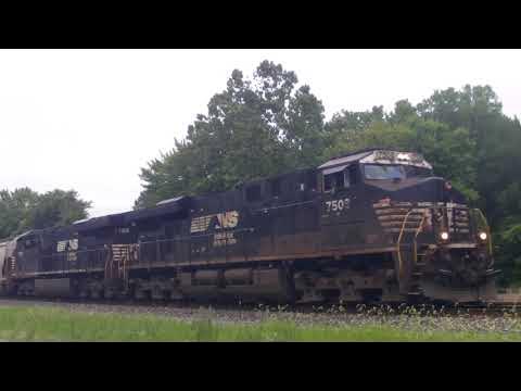 NS M21 @ LOGANSPORT, IN 7 13 23 NS 7508 NS 7709 - YouTube