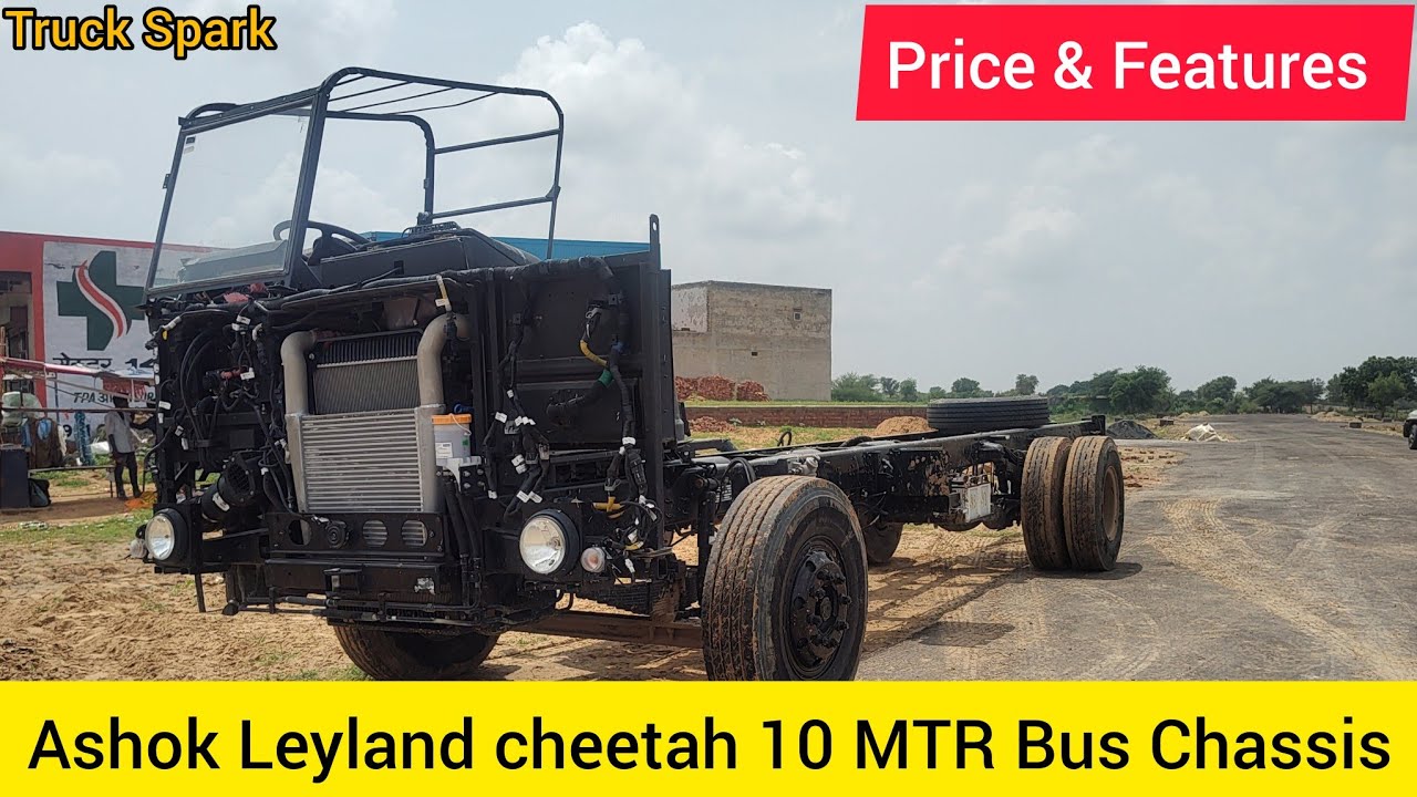 New 2024 Ashok Leyland Cheetah 10 MTR Bus chassis || Price & Features ...