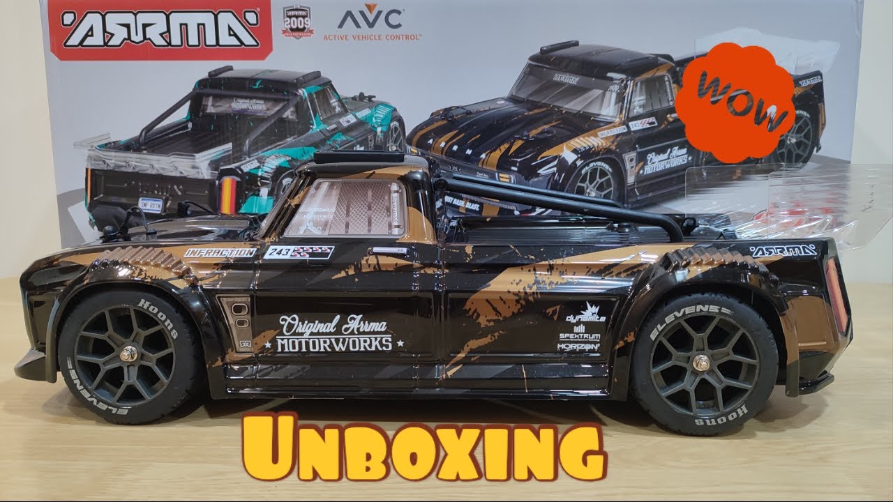 Arrma Infraction 4x4 3S BLX Gold Unboxing - YouTube