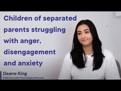 Children of separated parents struggling with anger, disengagement and ...