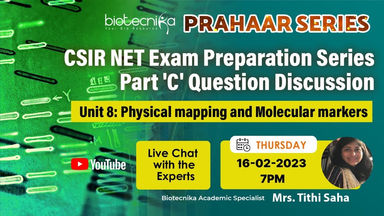 CSIR NET Unit 8: Physical mapping and Molecular markers - YouTube