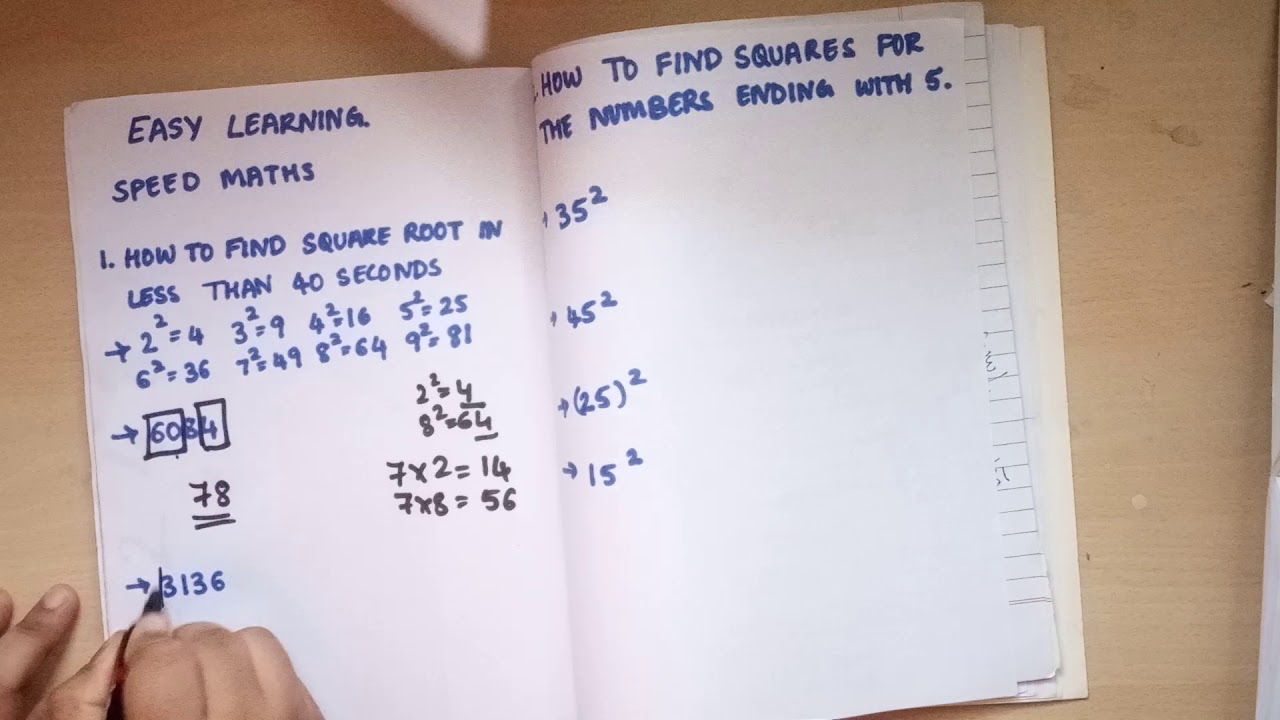 Speed maths : Part 1 - YouTube