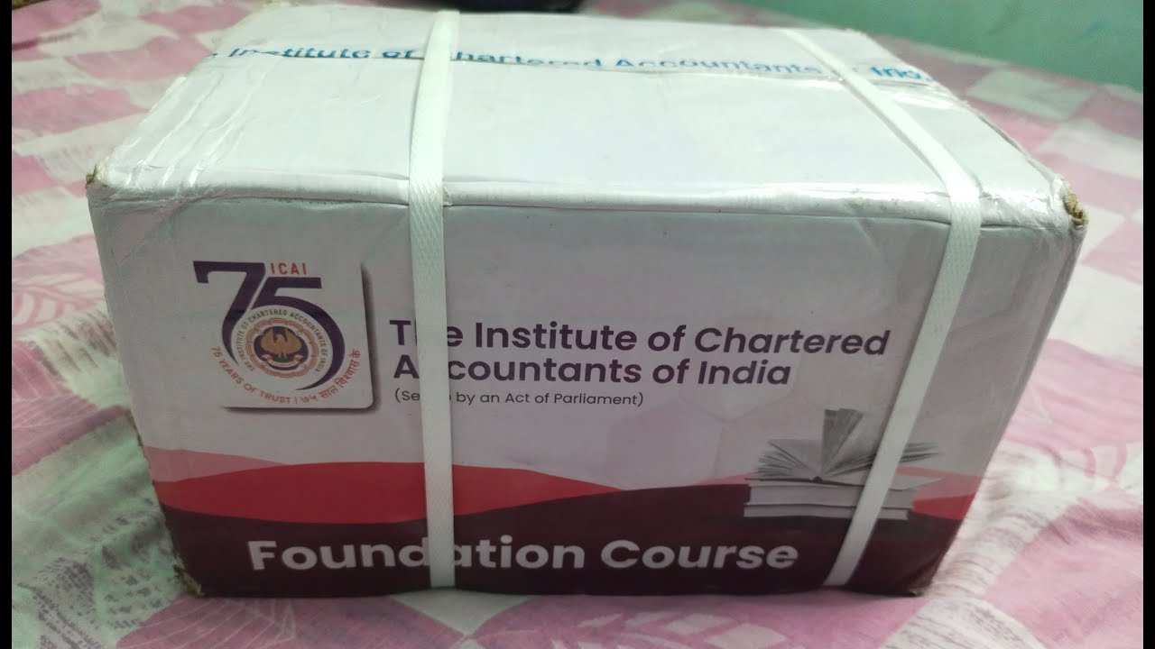 ICAI | CA FOUNDATION BOOK UNBOXING| JUNE/DECEMBER 2024| NEW SCHEME ...
