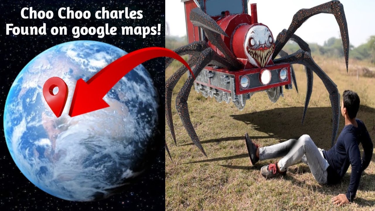 Choo Choo charles in real life! 🚂😱 on google maps and google earth 🌎 # ...