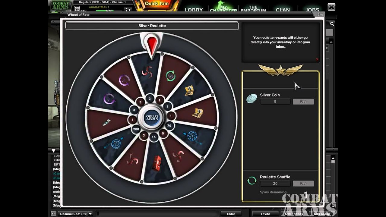 WHEEL OF FIXED COMBAT ARMS AKABAT - YouTube