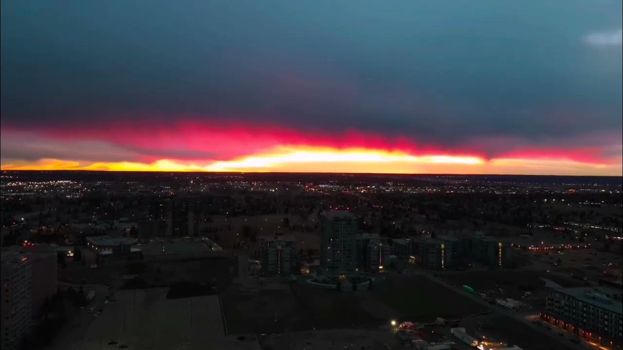 sunrise in Edmonton Alberta Canada - YouTube