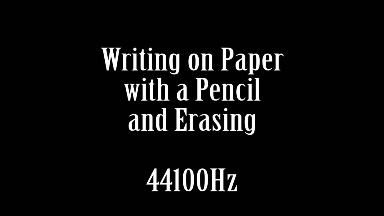 Writing on Paper with a Pencil Sound Effect Free High Quality Sound FX ...
