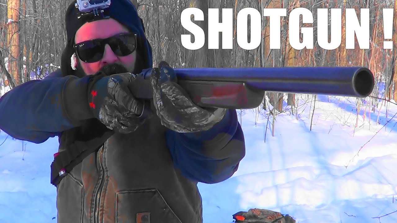WINTER SAWED OFF SHOTGUN SHOOTING. - YouTube