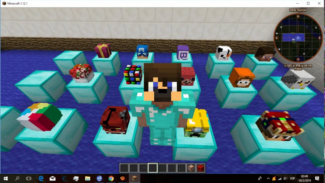 como crear cabezas personalizadas en minecraft - YouTube