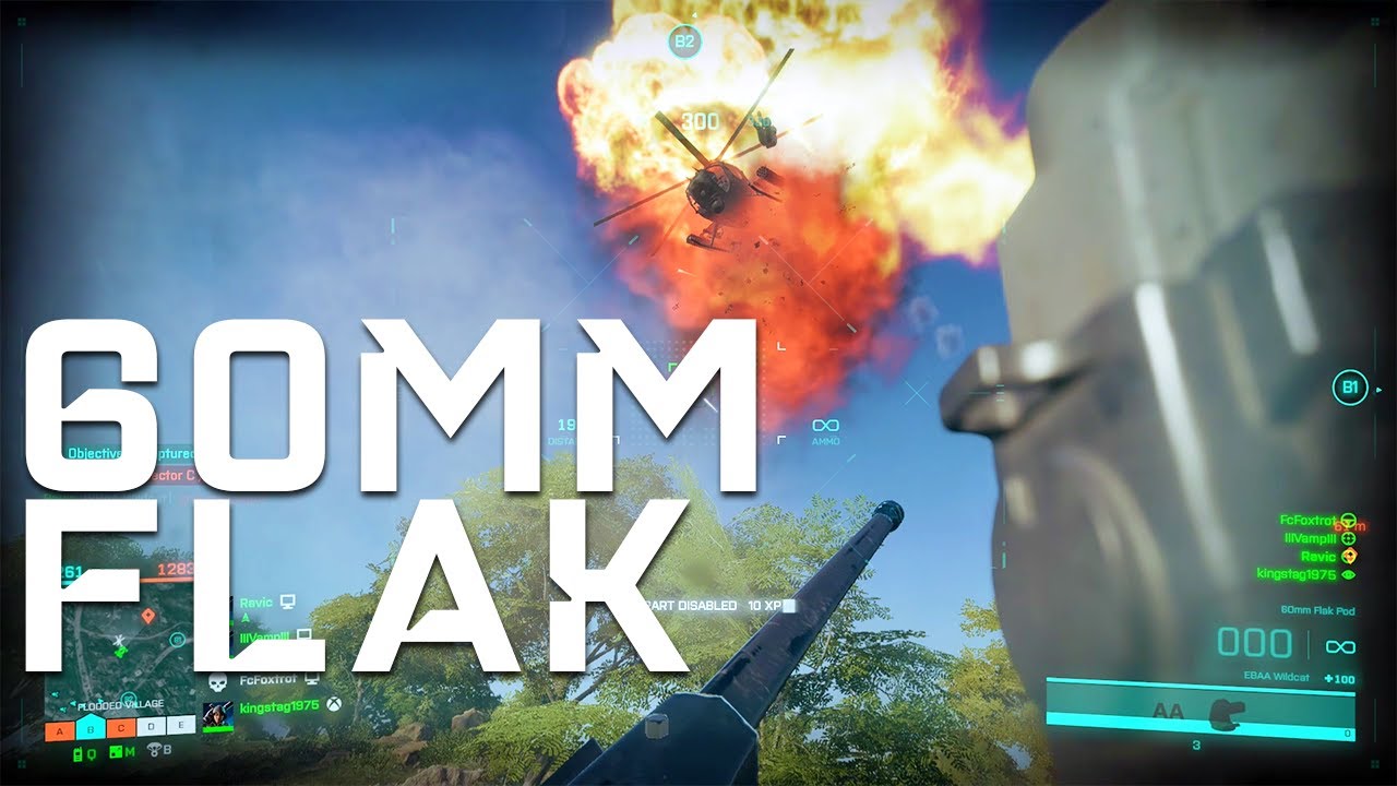 60MM FLAK Shreds Battlefield 2042 (EBAA Wildcat) - YouTube