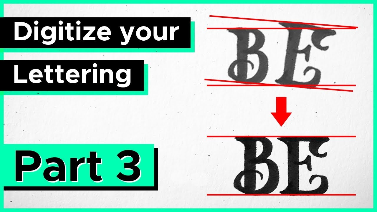 How to Digitize Your Lettering (Part 3) - CLEANING & FIXING YOUR ...