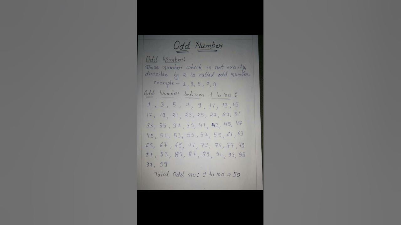 What Is Odd Number Odd Number Between 1 To 100 Total Odd Number what-is-odd-number-odd-number-between-1-to-100-total-odd-number