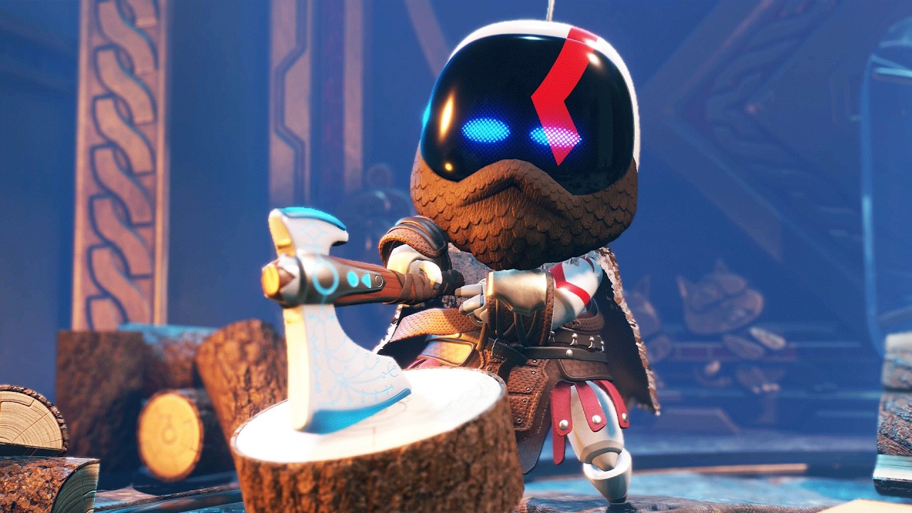 Astro Bot PS5 - Kratos God of War Level (4K) Bot of War - YouTube