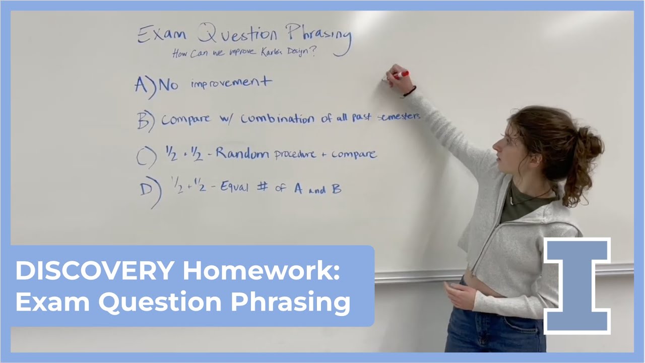 DISCOVERY Homework 1.02: Exam Question Phrasing - YouTube
