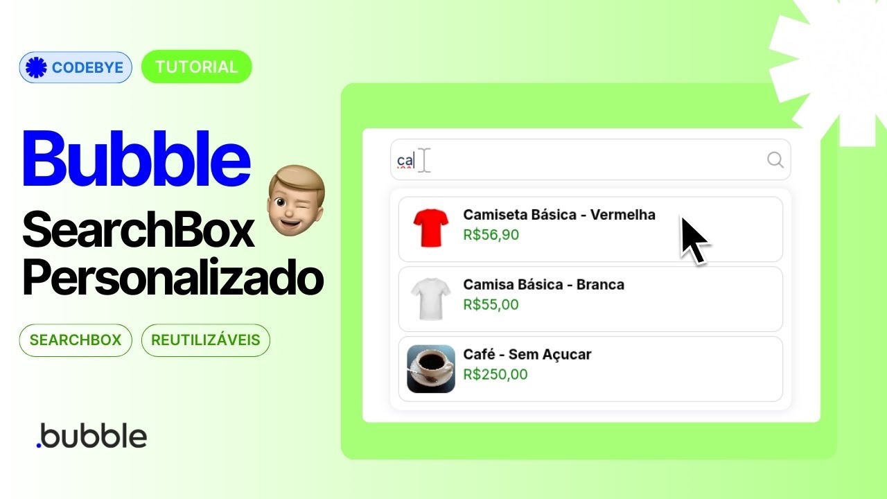 😎 Como Criar um SEARCHBOX PERSONALIZADO! | Tutorial Bubble.io #nocode #bubble #tutorial # ...