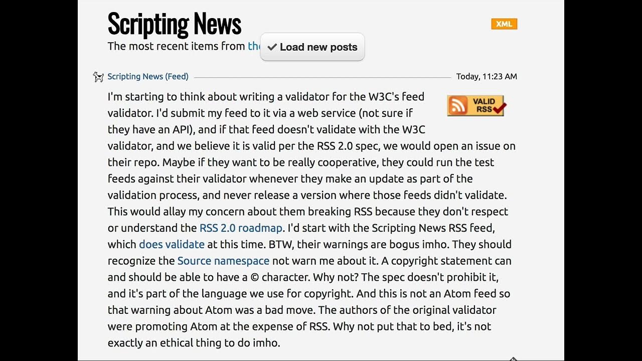 Click to reveal all the text of a feed item - YouTube