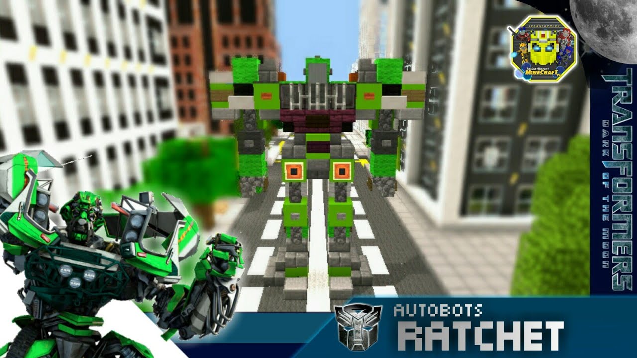 Minecraft - how to build Ratchet Robot mode Transformers 3 Dark the ...
