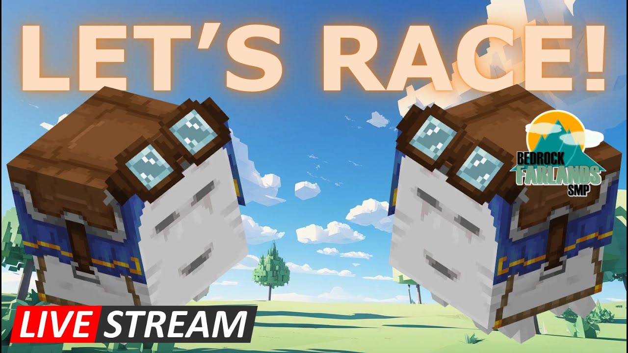 🔴 A Happy GHAST RACE on Bedrock Farlands - YouTube