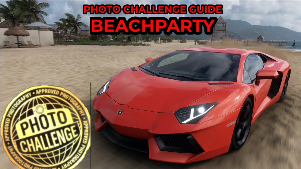 Forza Horizon 5 - Photo Challenge Guide - BEACHPARTY - Playa Azul - YouTube