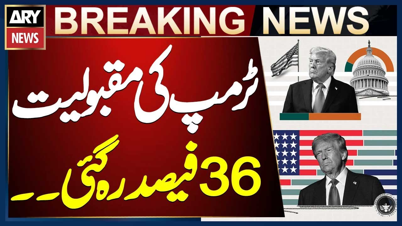 Trumps approval rating drops to 36% || Gallup Survey - YouTube