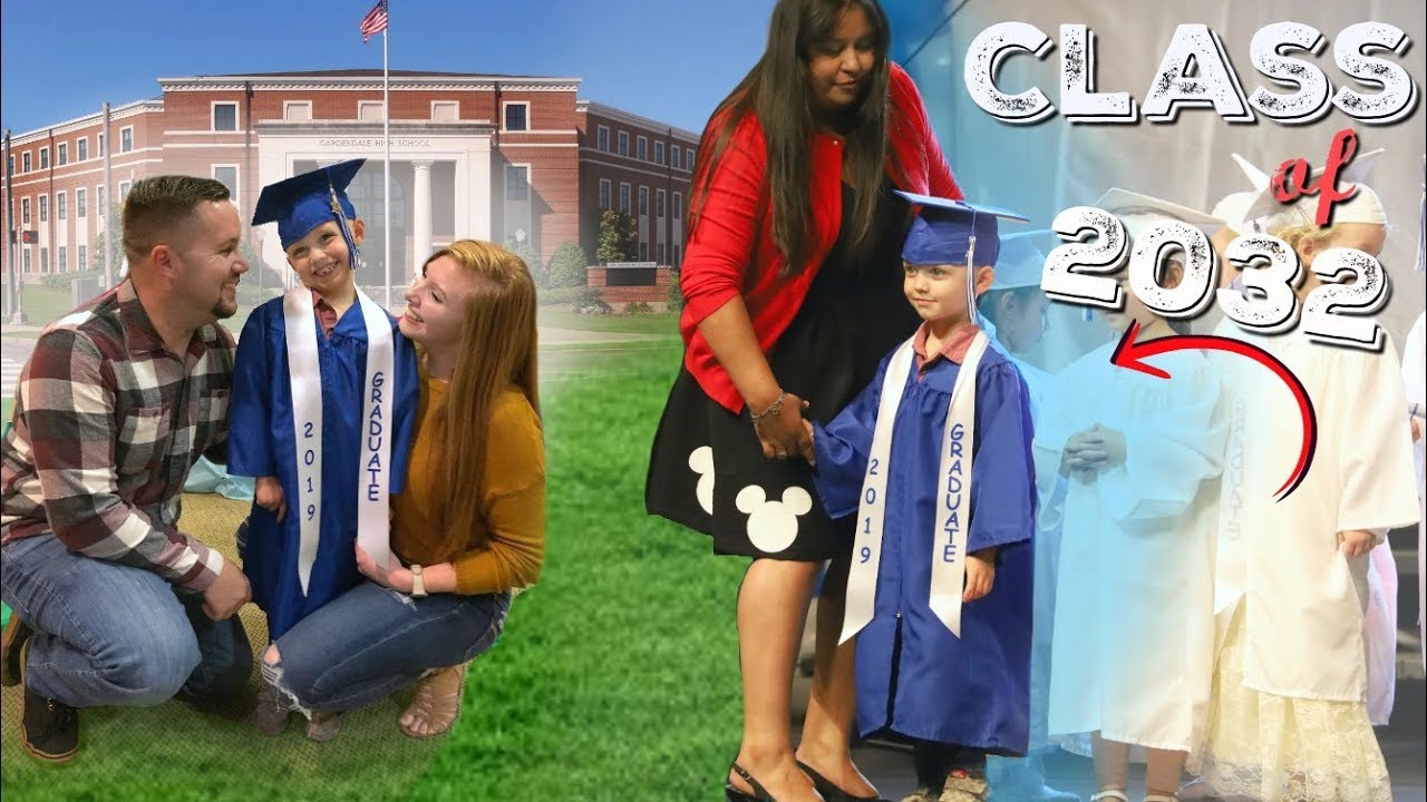 Landen graduates PRESCHOOL (class of 2032) - YouTube