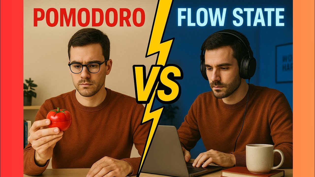 "Pomodoro vs. Flow State" which works better? | For completing a task ...