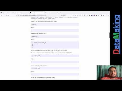 Arrays in Julia | Data Making | DM | DataMaking - YouTube