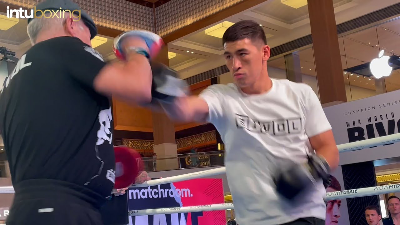 ICE COLD! DMITRY BIVOL SMASHES THE PADS WITH VICIOUS LEFT HOOKS AHEAD ...