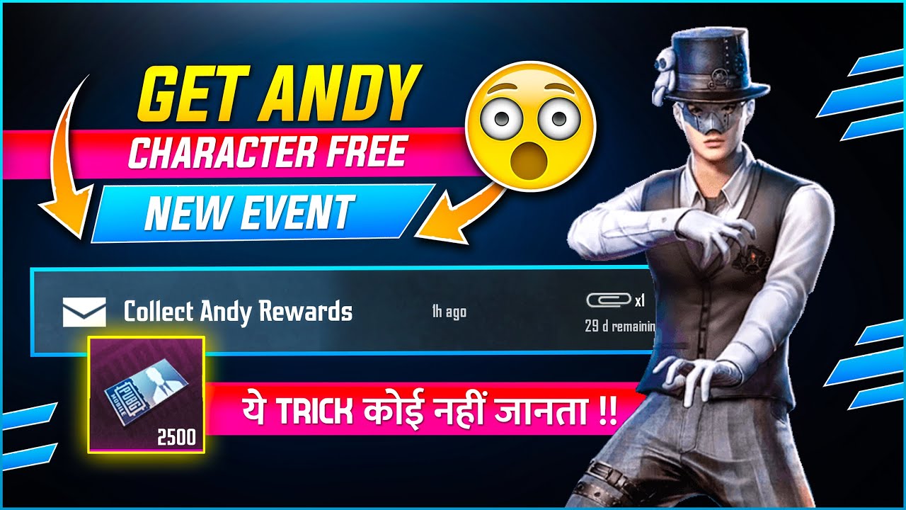 🔥 FINALLY, GET ANDY CHARACTER IN PUBG MOBILE RELEASE DATE AND ALL ...