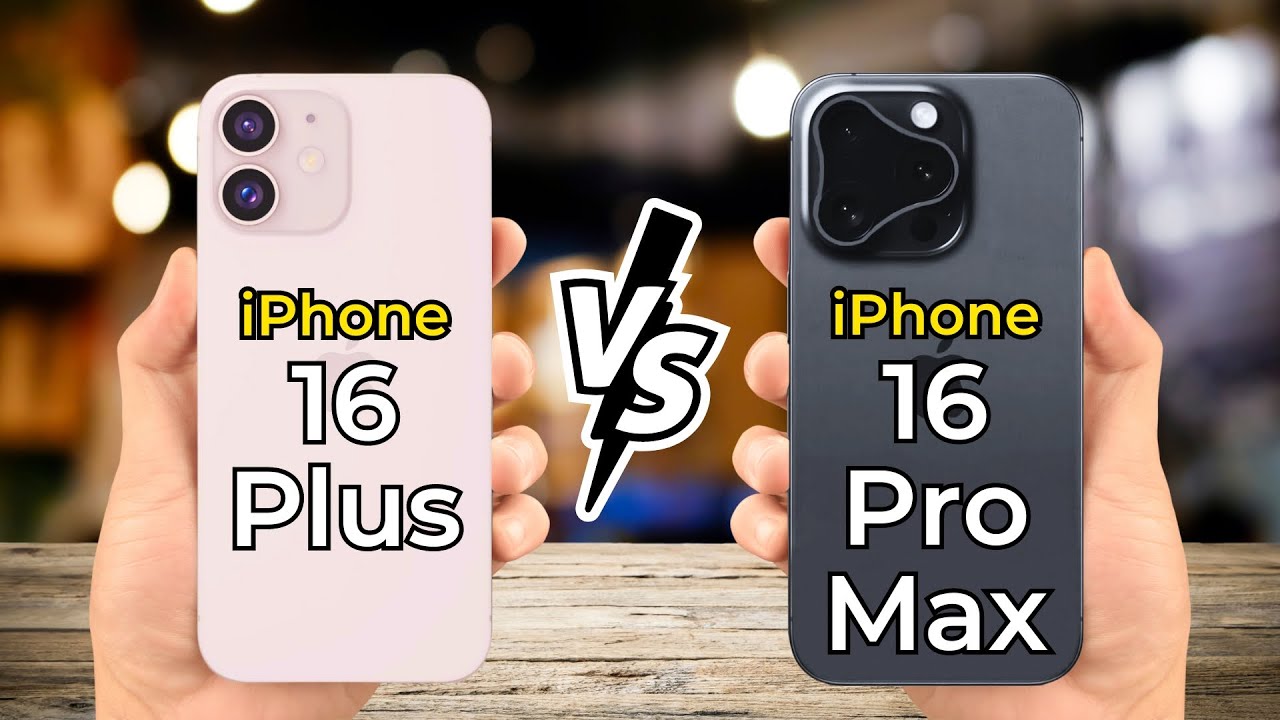 iPhone 16 Pro Max vs iPhone 16 Plus 🔥 Full Specs Comparison - YouTube