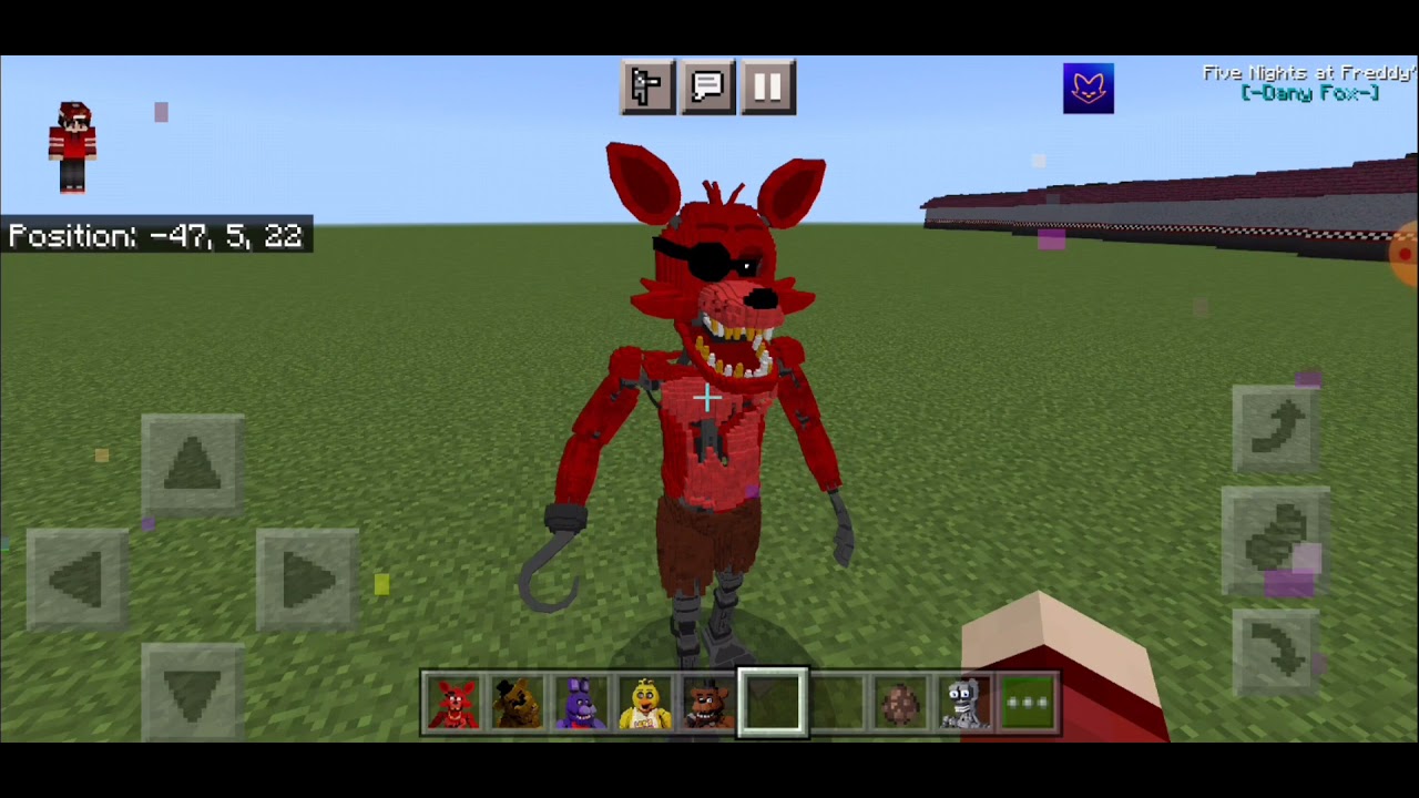 testing Dany fox FNaF 1 V2 addon on my FNaF 1 map - YouTube