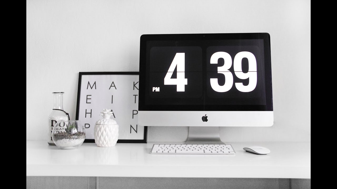 Заставка часы для Mac | Бесплатная стильная заставка для рабочего стола Fliqlo - YouTube