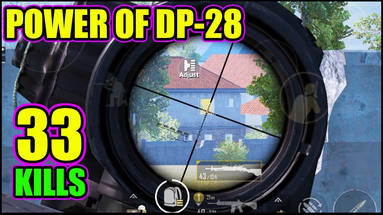 THE POWER OF DP-28🔥PUBG MOBILE DUO VS SQUADS REDMI NOTE 8 PRO - YouTube