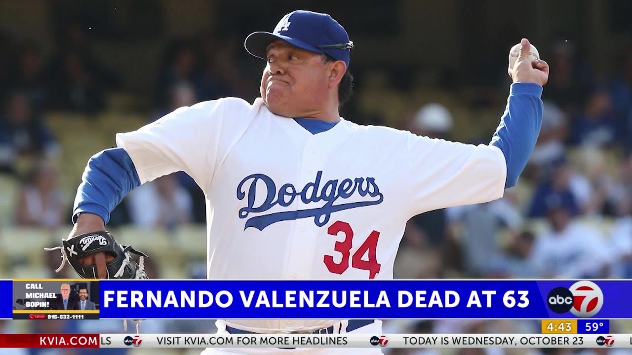 Former MLB superstar Fernando Valenzuela dead at age 63 - YouTube