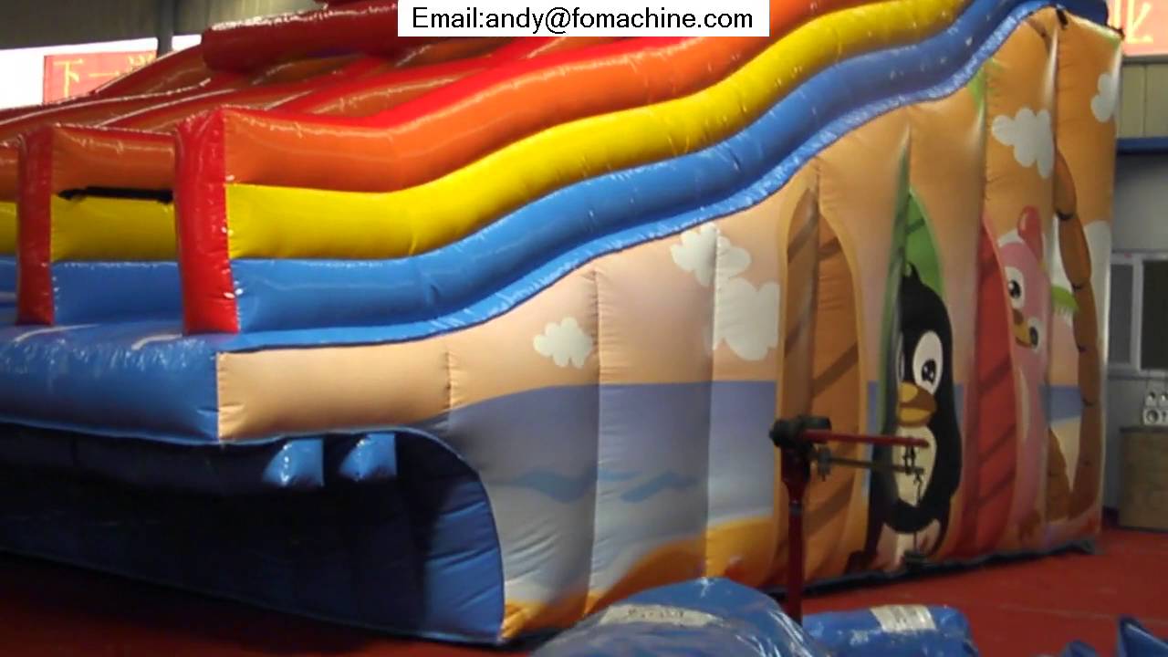 inflatable water slide parts - YouTube