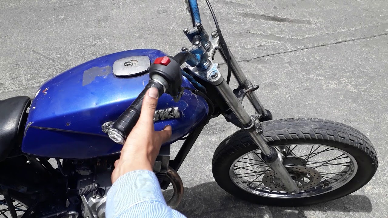 Suzuki ax 115 . Modificada para stunt - YouTube