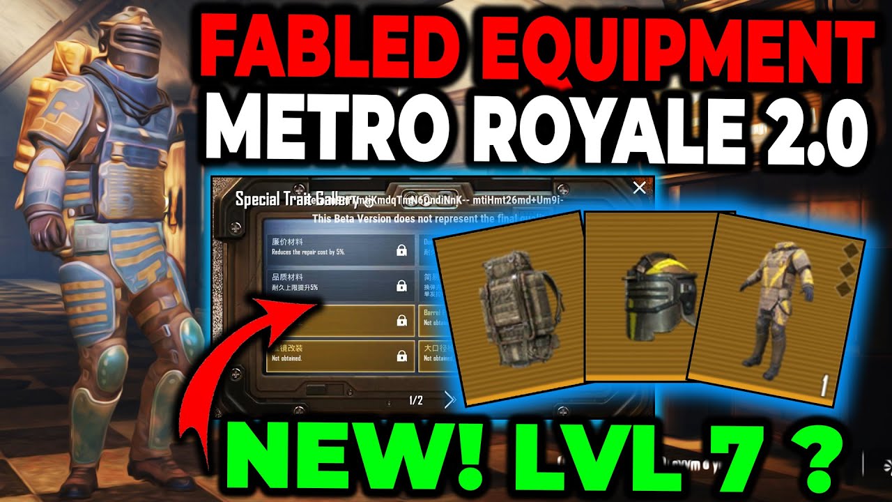 NEW! Fabled equipment METRO ROYALE CHAPTER 12 | Metro Royale Map 4 ...