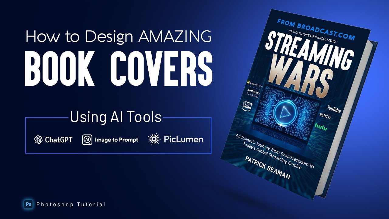 How to Design AMAZING Book Covers Using AI Tools | Photoshop Tutorial ...