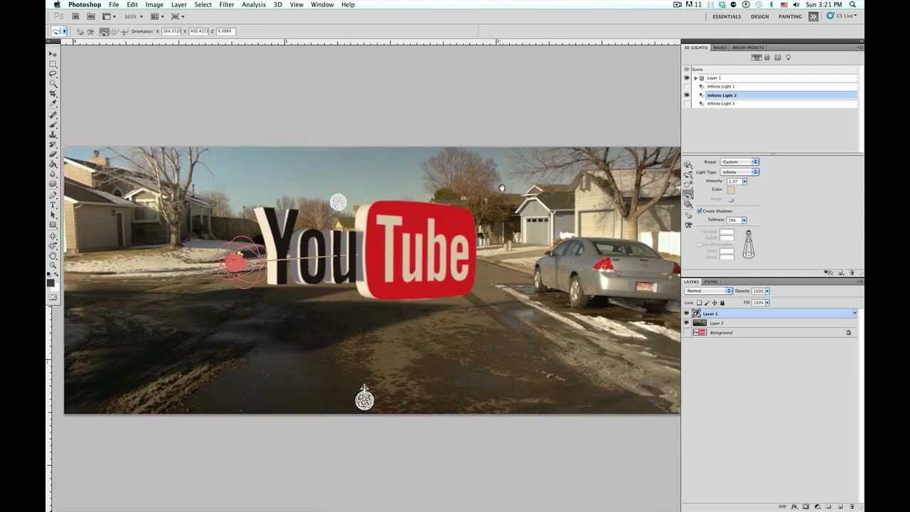 3d Text and Logos from Photoshop Tutorial PT. 1 - YouTube