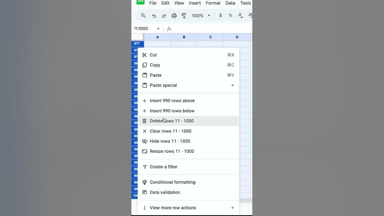 Get Rid of Extra Rows - YouTube