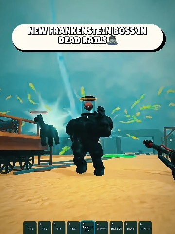 NOVO BOSS FRANKENSTEIN EM DEAD RAILS🧟‍♂️ #roblox #deadrails #zombie # ...