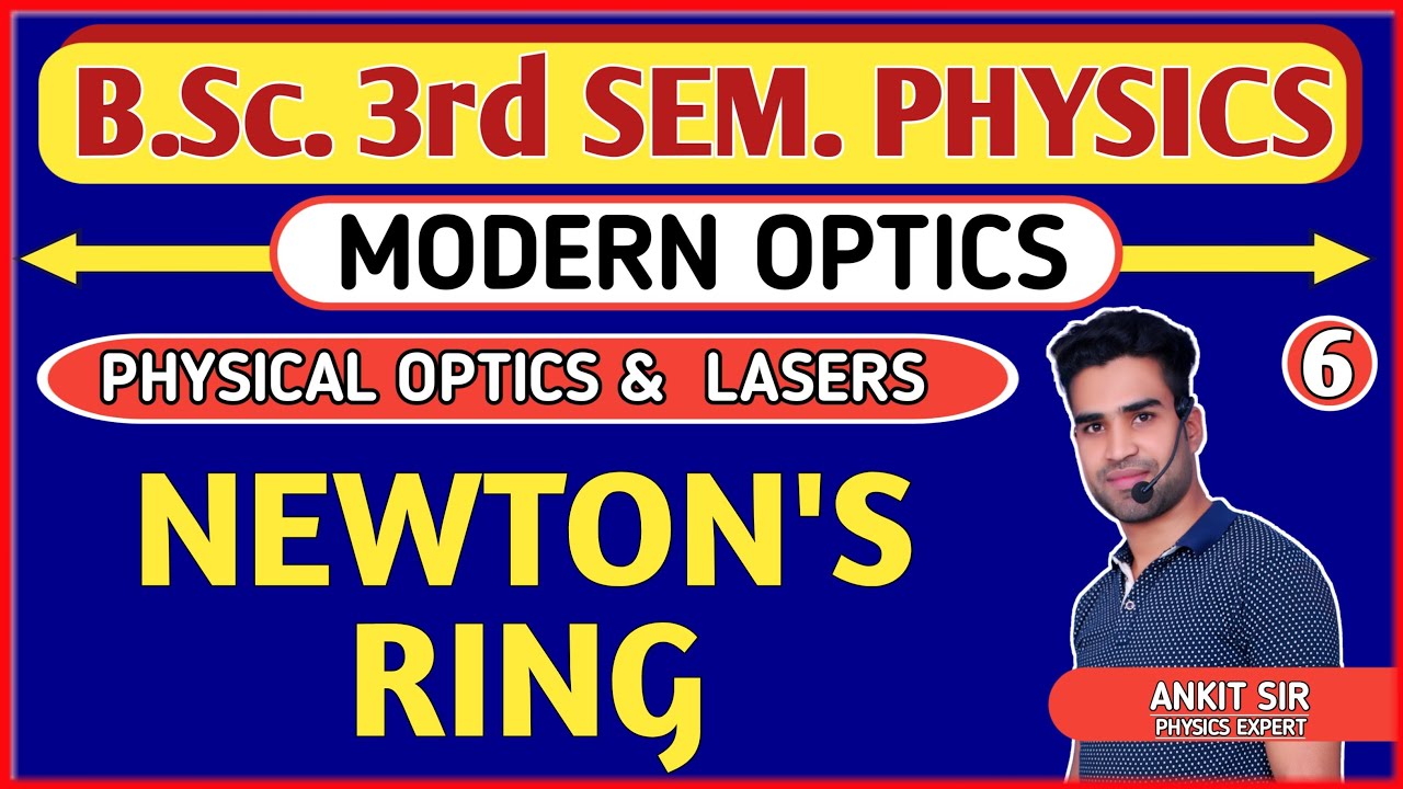 |L6| Newton's Ring | Modern Optics | B.Sc.3rd Sem Physics | ANKIT SIR ...