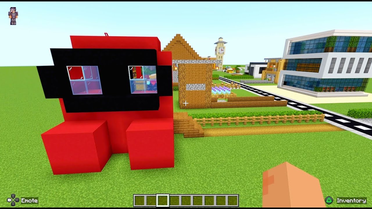 Building A SUS Among Us House In Minecraft - YouTube