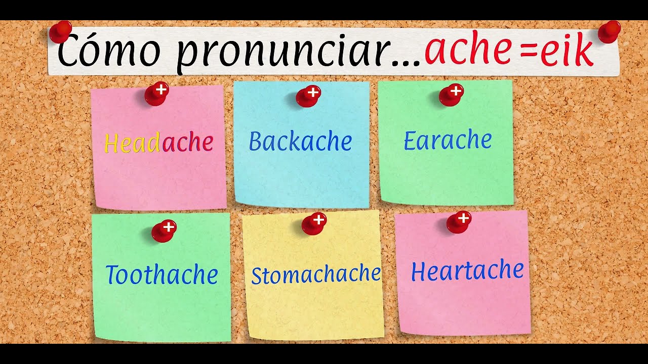 🔴 Fácil! Pronuncia Headache, Stomach-ache, ....ache fácilmente! - YouTube