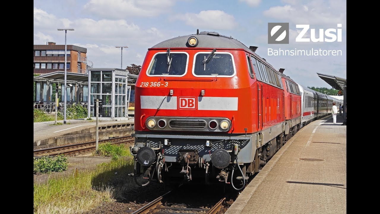Führerstandsmitfahrt | BR 218 | IC 2374 Karlsruhe - Westerland (Sylt ...