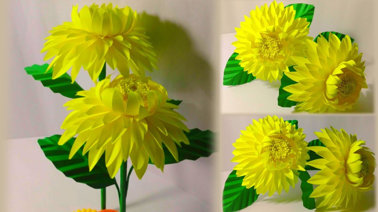 Nirmana | A4 Nirmana | How To Make Paper Flowers | මල් නිර්මාණ | Mal ...