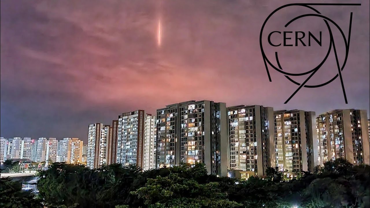 Cern? Shocking Flickering Portal Appears In Sky - YouTube