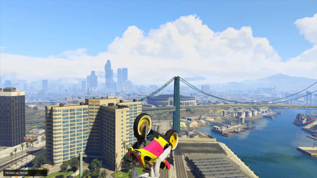 GTA 5: TRIPLE BACKFLIP GTA 5 STUNT EP. 01 - YouTube