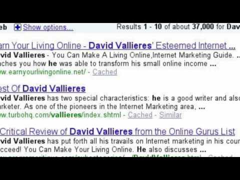 Start Your Online Business With David Vallieres! - YouTube