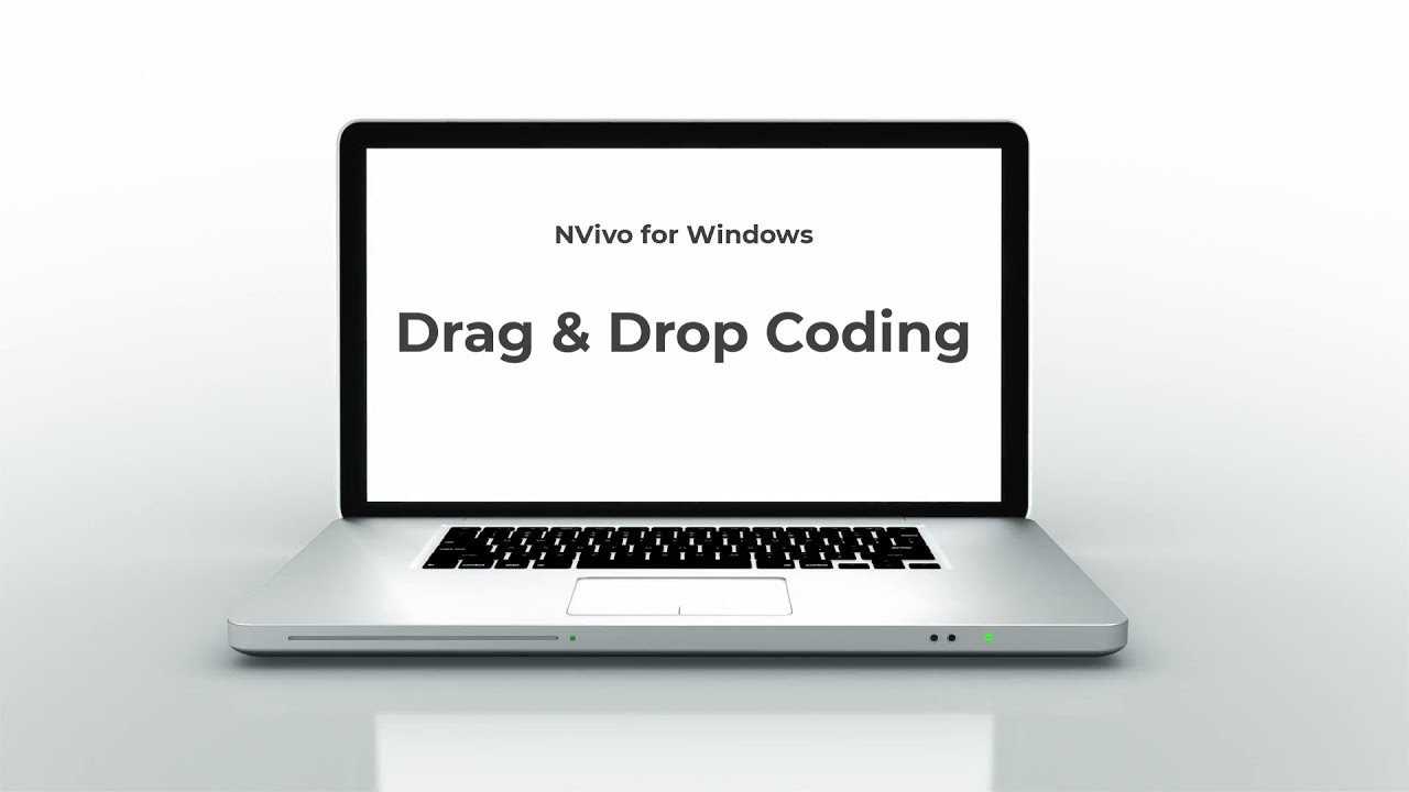 Drag And Drop Coding Nvivo For Windows Youtube